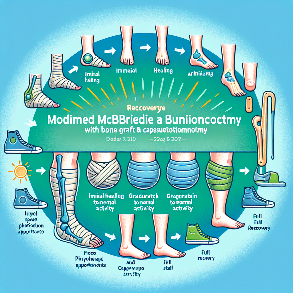 modified McBride bunionectomy with bone graft and capsuleotomy recover